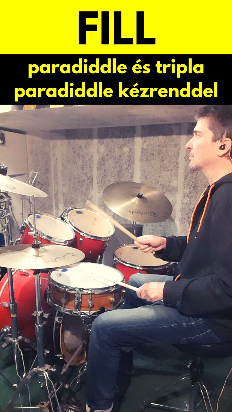 Fill paradiddle és tripla paradiddle kézrenddel – RitmusZóna